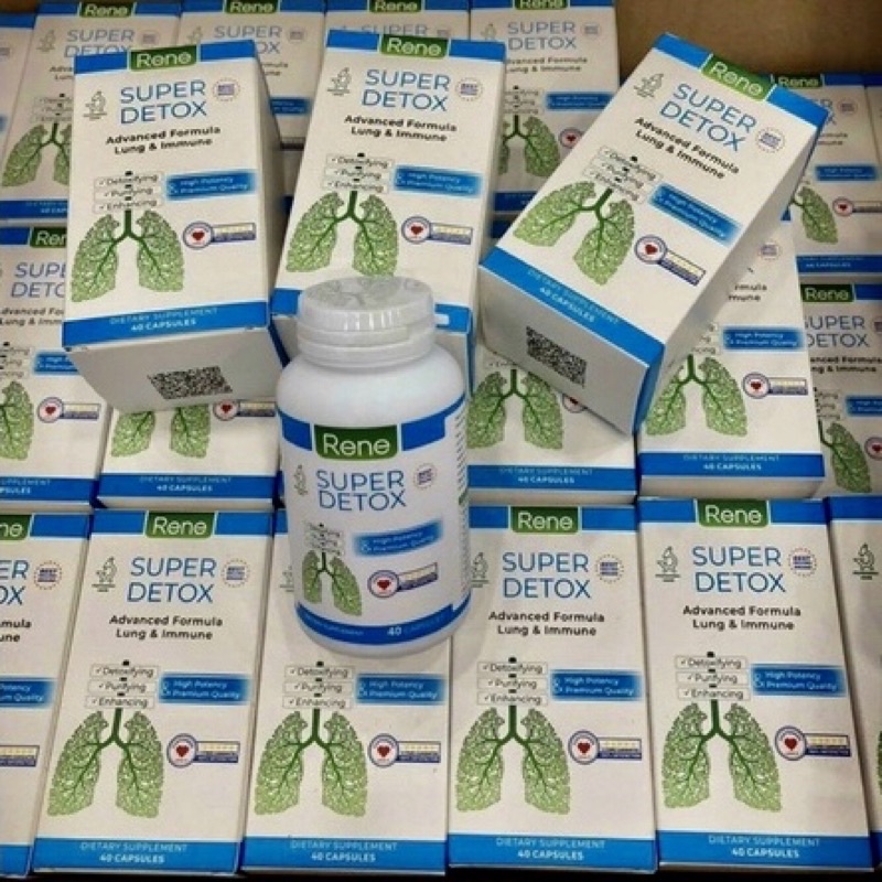 ️[HSD 02/2026] Thảo Dược thải độc Phổi, bổ Phổi, tăng đề kháng RENE Super Detox Advanced Formula ...