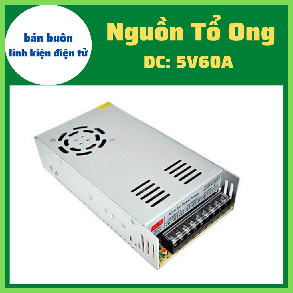 Nguồn tổ ong 5v60a, Nguồn tổ ong 5v, nguồn 5v [ Bảo Hành 3 Tháng ...