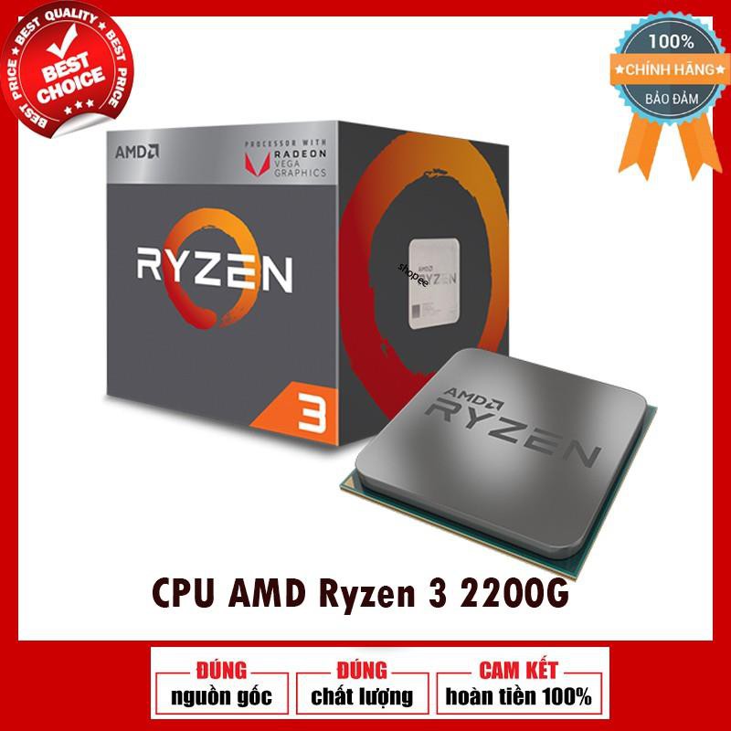 Bộ vi xử lý / CPU CPU AMD R3 2200G Fulbox chính hãng | Shopee Việt Nam