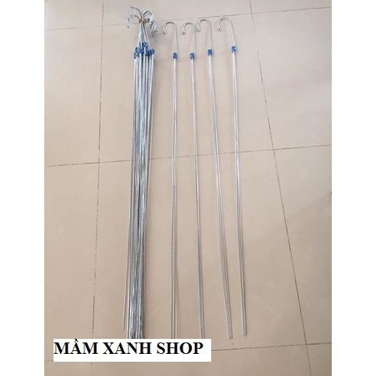 Set 10 Dây móc treo chậu lan, hoa cảnh 3 dây dài 70 cm và 80cm 115cm (kẽm xịn không bị rỉ sét ...