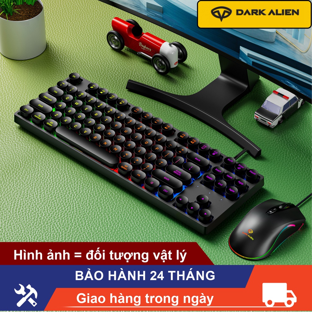 Bàn phím máy tính DK100 RGB LED tắt tiếng 87 phím Bàn phím máy tính có dây | Shopee Việt Nam