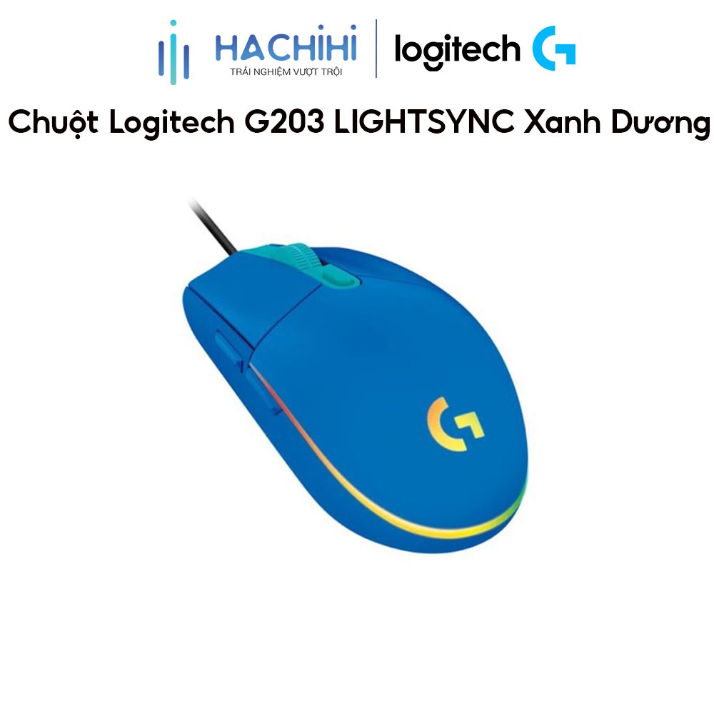 Chuột Logitech G203 LIGHTSYNC Xanh Dương | Shopee Việt Nam