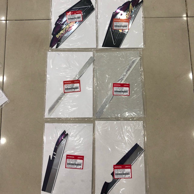 Bộ Tem Super Dream Bạc Tím Honda Chính Hãng | Shopee Việt Nam