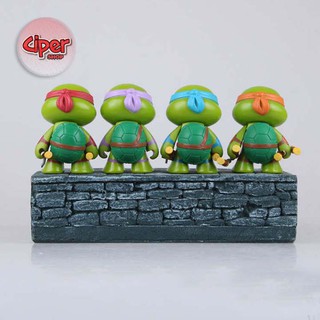 Bộ 4 mô hình Ninja rùa Chibi - Mô hình Ninja Rùa - Thiếu 1 Vũ khí ...