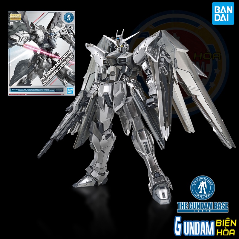 Mô hình lắp ráp MG Freedom 2.0 Silver Coating (The Gundam Base Limited ...