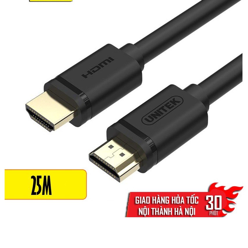 Cáp HDMI 25M Unitek Full HD 1080P chuẩn 1.4 hỗ trợ 4K chính hãng, cao ...
