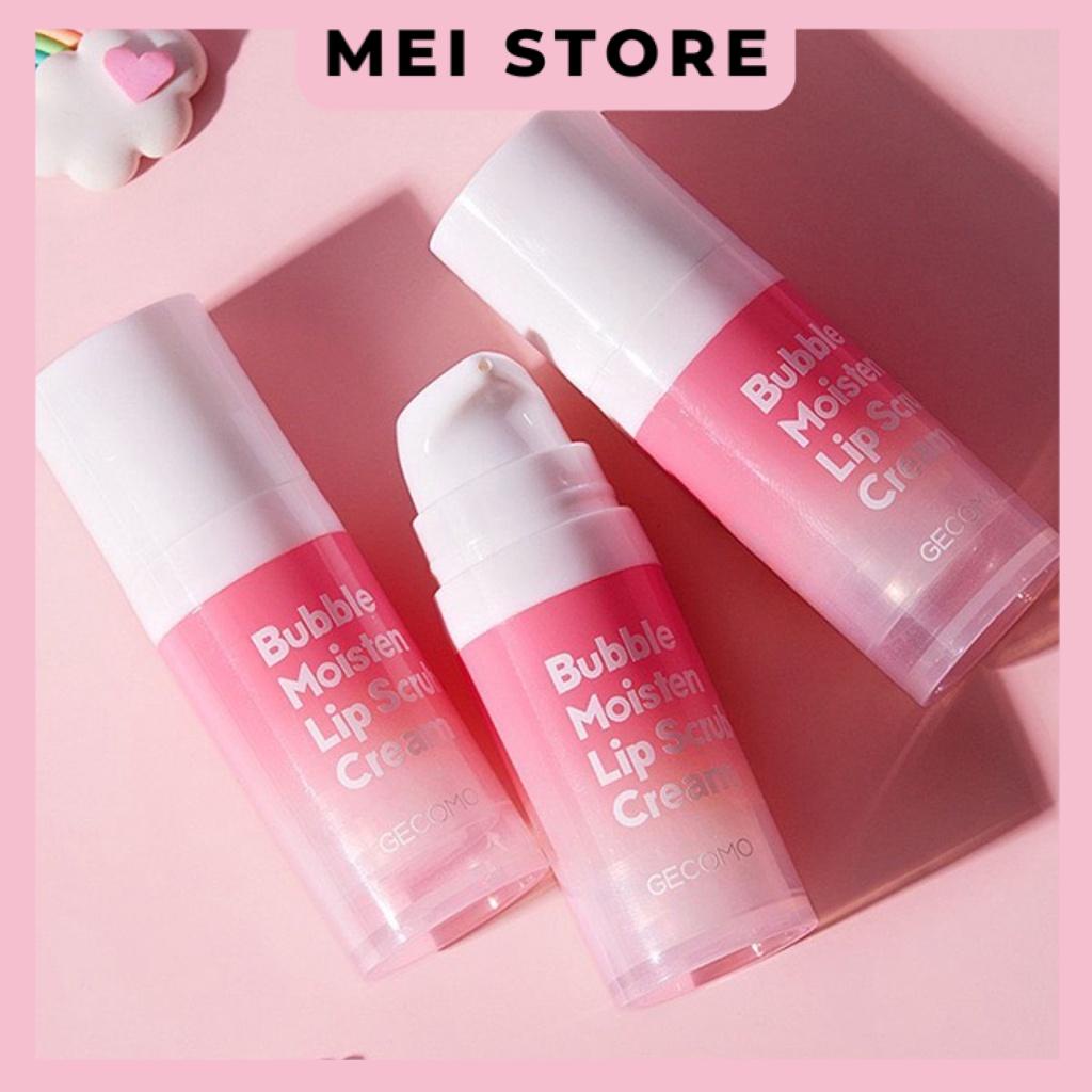 Tẩy Da Chết Môi Sủi Bọt Gecomo Bubble Moisten Lip Scrub Cream Sena