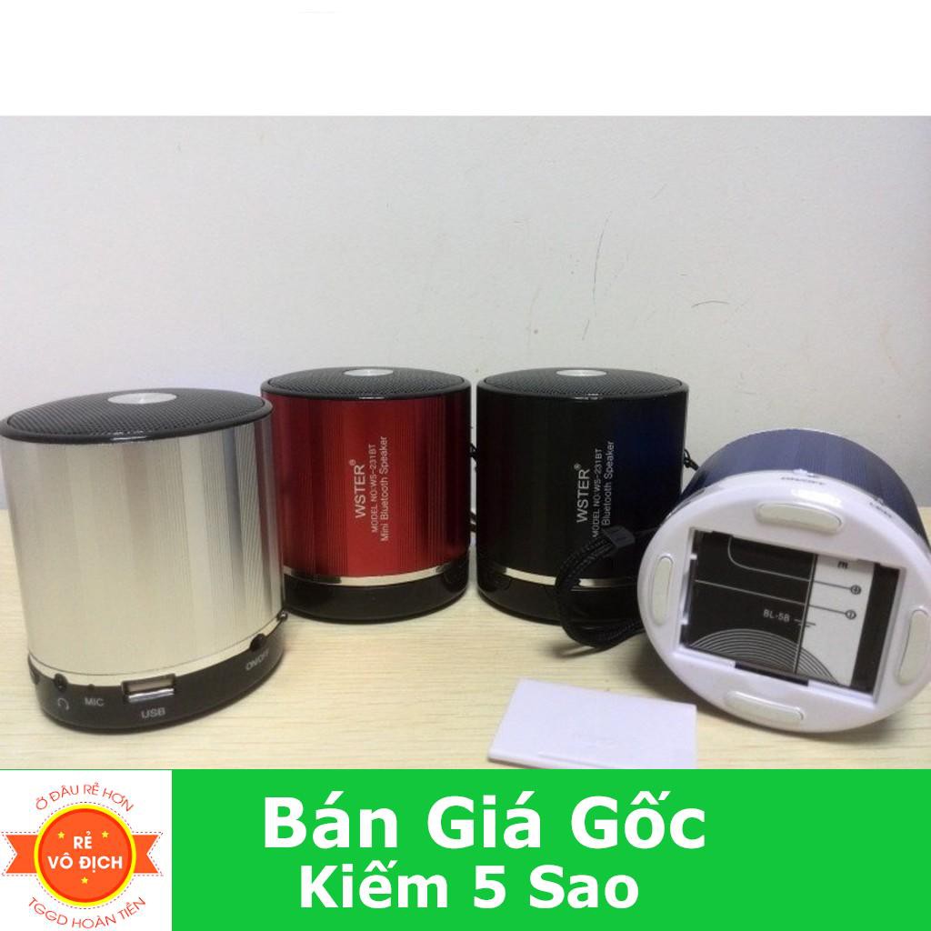 [VT] Loa bluetooth chính hãng Ws body tặng pin 5c nhỏ âm thanh to nghe ...