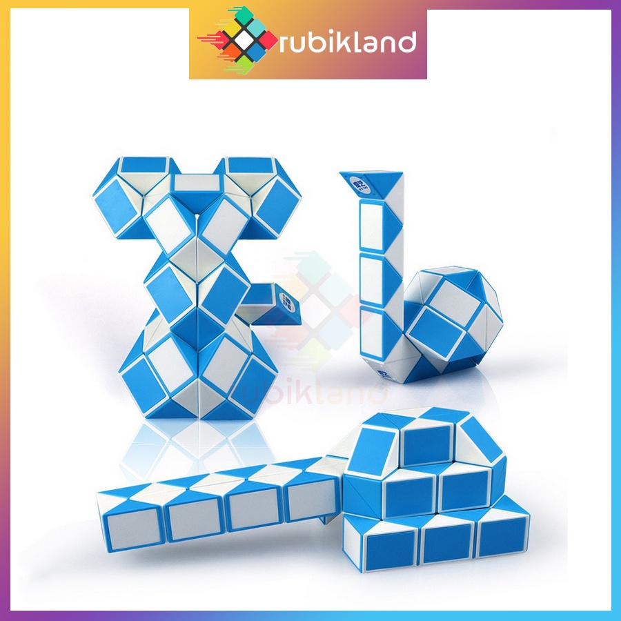 Rubik Snake QiYi Twist Puzzle Rubic Biến Thể Cao Cấp 24 Đoạn 36 48 60 ...