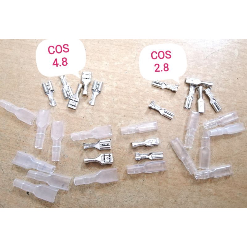 Bộ 10 đầu bóp cos 2.8/4.8/6.3 cos Relay bóp dây kèm su bọc trong | Shopee Việt Nam