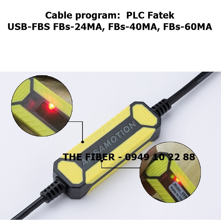 Cáp lập trình PLC Fatek USB-FBS FBs-24MA, FBs-40MA, FBs-60MA | Shopee ...