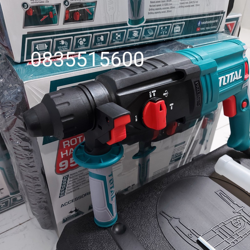 MÁY KHOAN BÊ TÔNG 950W TOTAL TH309288 [CHÍNH HÃNG] MÁY KHOAN BA CHỨC ...