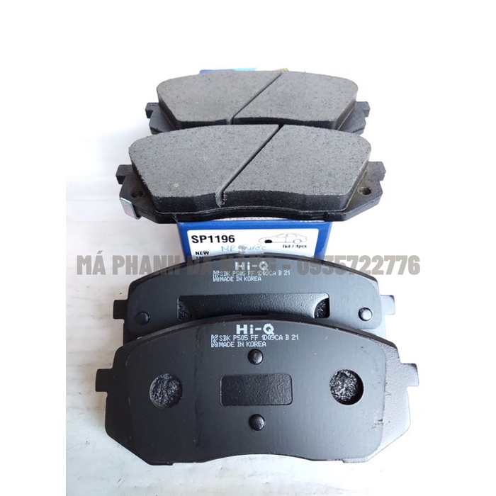 MÁ PHANH/ BỐ THẮNG TRƯỚC KIA SELTOS (2019~)/ OPTIMA (2015-2020)/ K5 (2015~), HÃNG Hi-Q SP1196 ...