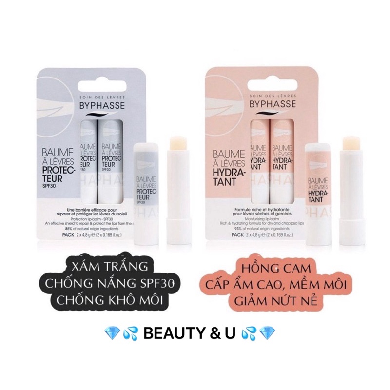 SON DƯỠNG MÔI NGÀY ĐÊM BYPHASSE BYPHASE PROTECTION LIP BALM MỀM MỊN ...