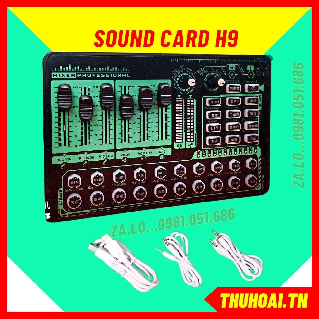 Sound card h9 2021 bản mới nhất thị trường có autotune, kết nối ...