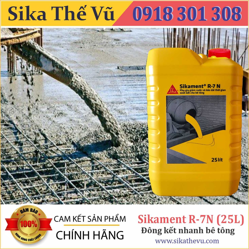 Sika - Phụ gia bê tông (tháo coppha sớm) - Sikament R7N (can 25 lít) SIKA THẾ VŨ | Shopee Việt Nam