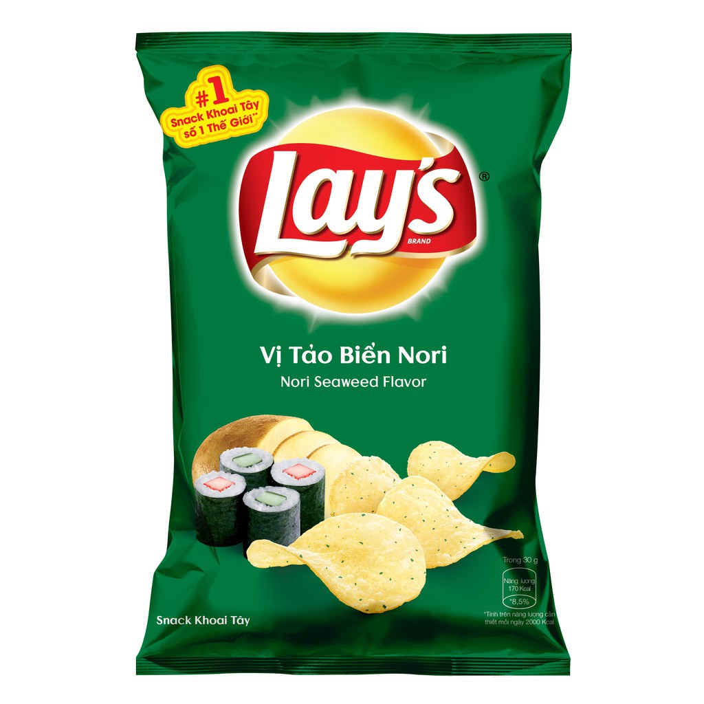 Bánh Lays Snack Khoai Tây Vị TẢO BIỂN_KK0044 | Shopee Việt Nam