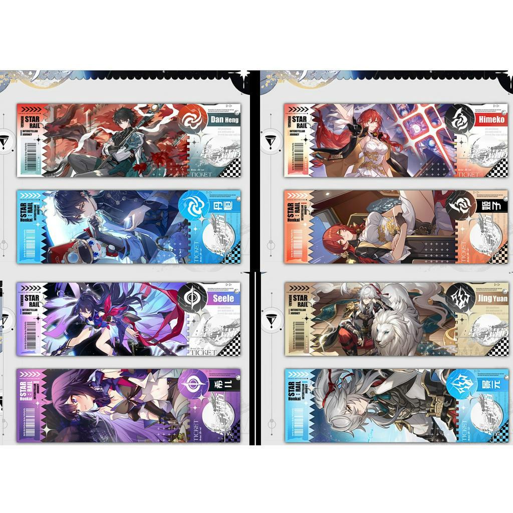 Thẻ in hình nhân vật game honkai star rail ( jing yuan seele luacha sói ...