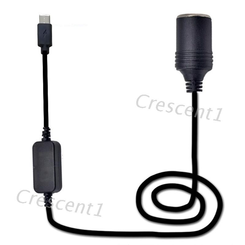 USB C PD Type C Male to 12V Car Socket Female Step Up Cable | Shopee Việt Nam