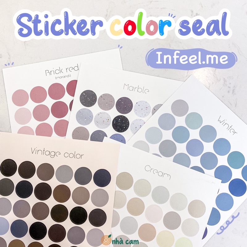 Sticker Tròn Đánh Dấu Infeel.me Nhà Cam | Shopee Việt Nam