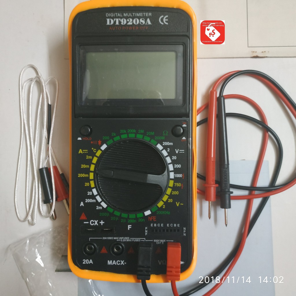 Đồng hồ vạn năng kỹ thuật số DT-9208 | Shopee Việt Nam