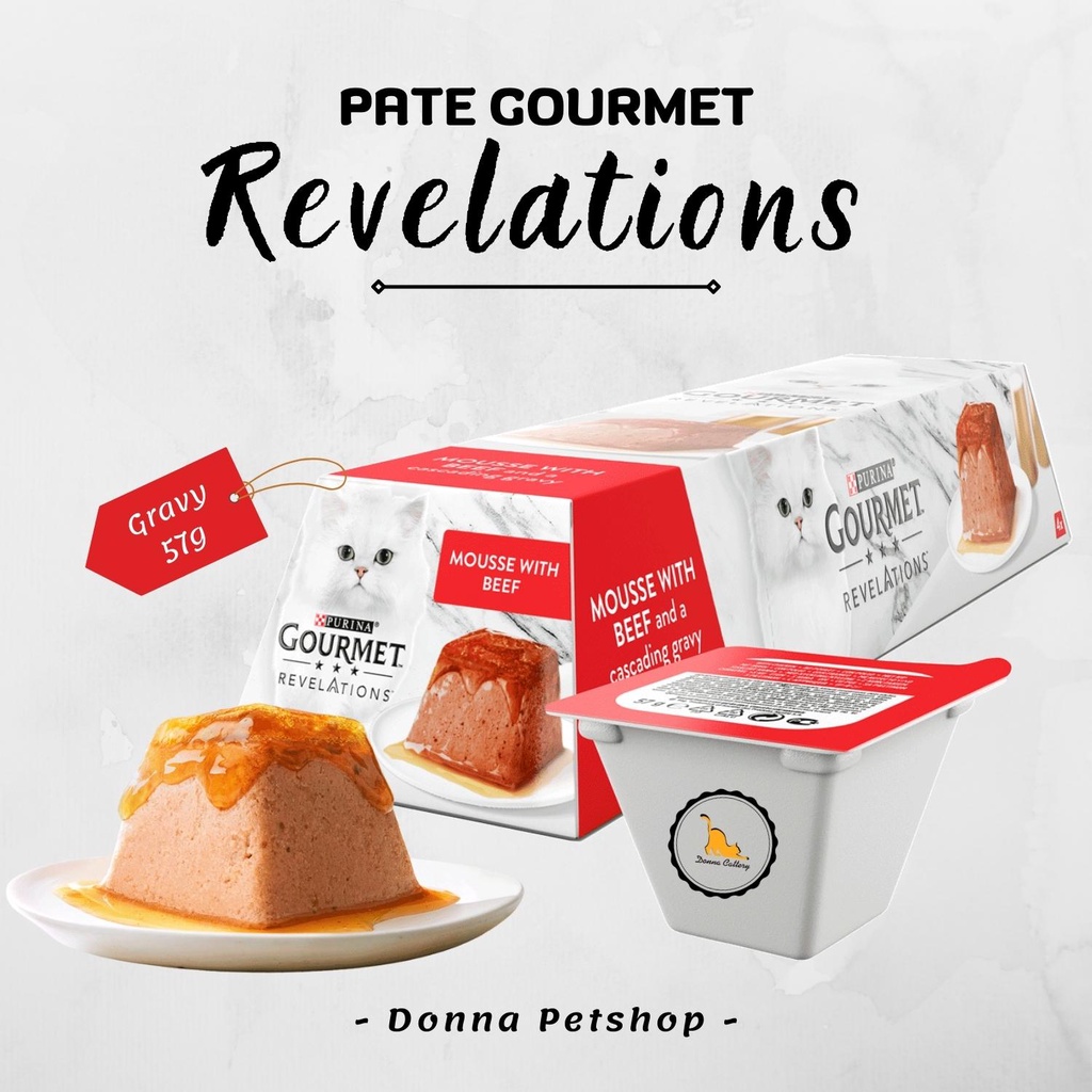 PATE GOURMET PURINA REVELATIONS MOUSSE CHO MÈO CỐC 57g NHẬP ĐỨC ...