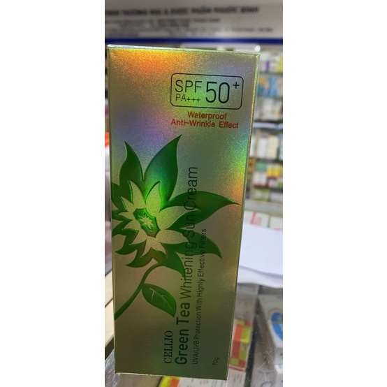 [CHÍNH HÃNG] KEM CHỐNG NẮNG CELLIO SPF 50 PA+ GREEN TEA | Shopee Việt Nam