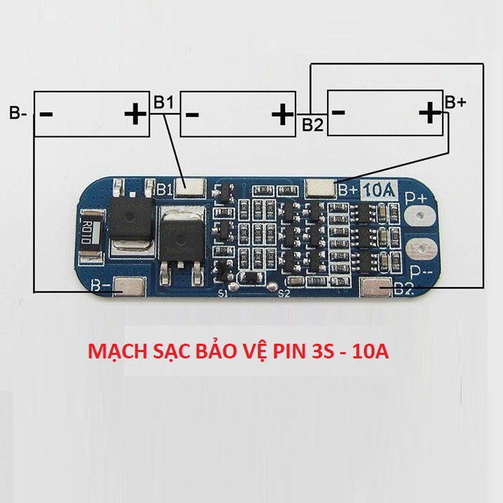 MẠCH SẠC BẢO VỆ 3 PIN NỐI TIẾP 3S 10A | Shopee Việt Nam