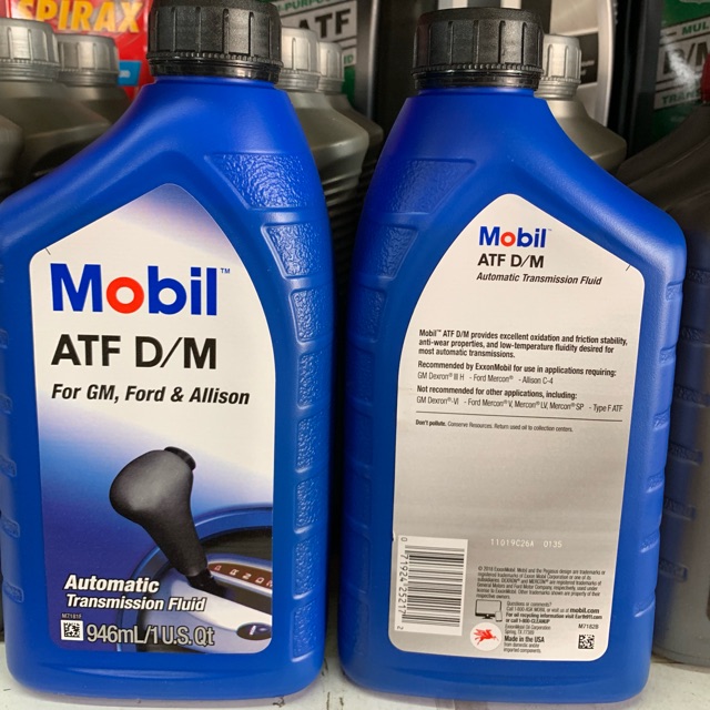 Dầu hộp số tự động MOBIL ATF D / M. 946ml | Shopee Việt Nam