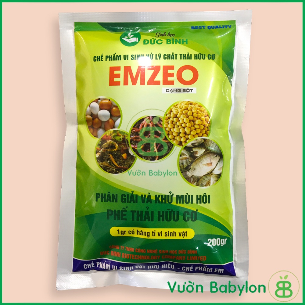 Chế Phẩm Vi Sinh VUONBABYLON, Ủ Phân, Rác Hữu Cơ EMZEO - Gói 200G ...