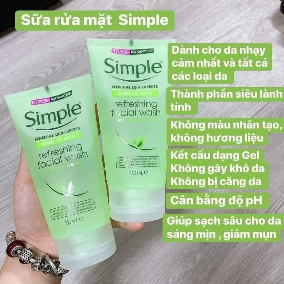 SRM SIMPLE GEL WASH SIÊU DỊU NHẸ CHO DA DẦU | Shopee Việt Nam