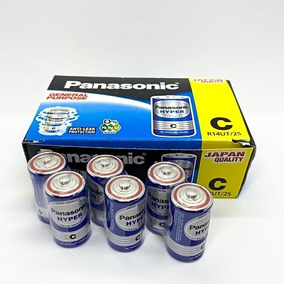 HỘP 24 VIÊN PIN TRUNG (SIZE C) PANASONIC R14UT/2S CHÍNH HÃNG | Shopee ...