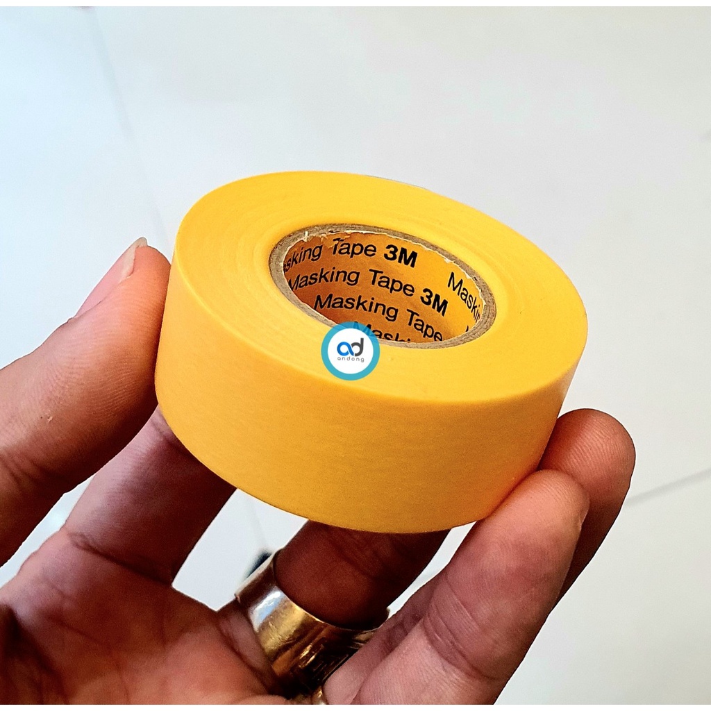 Băng keo giấy 1 mặt 3M 243 J Plus masking tape che sơn cao cấp (hoặc dán tape mod bàn phím ...