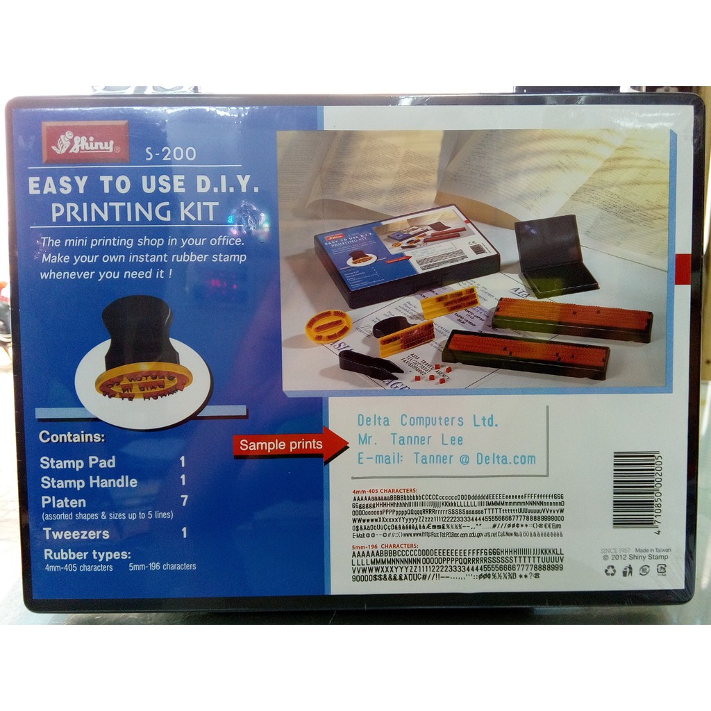 Dấu Ghép Chữ Và Số Shiny Priting Kit S200 | Shopee Việt Nam