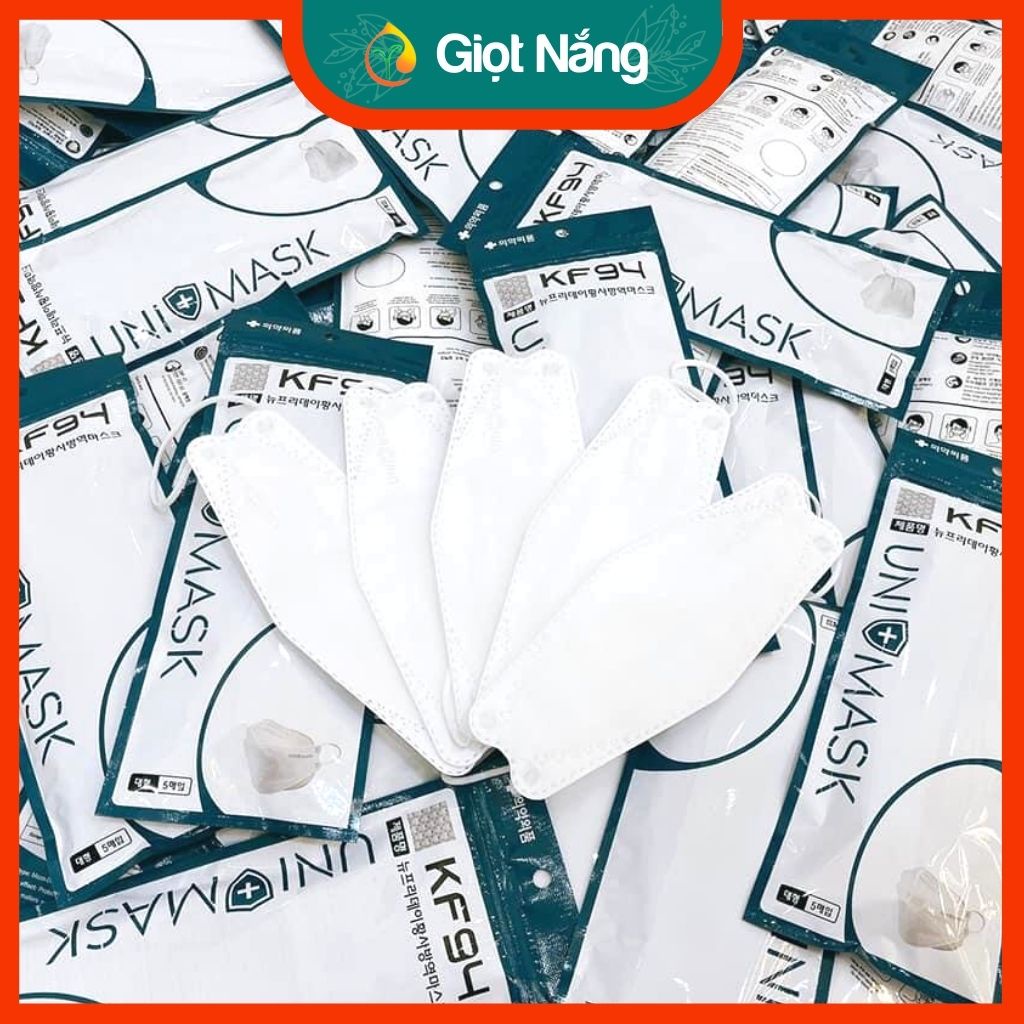 Khẩu trang KF94 4D kháng khuẩn Uni Mask chống bụi mịn cao cấp | Shopee ...