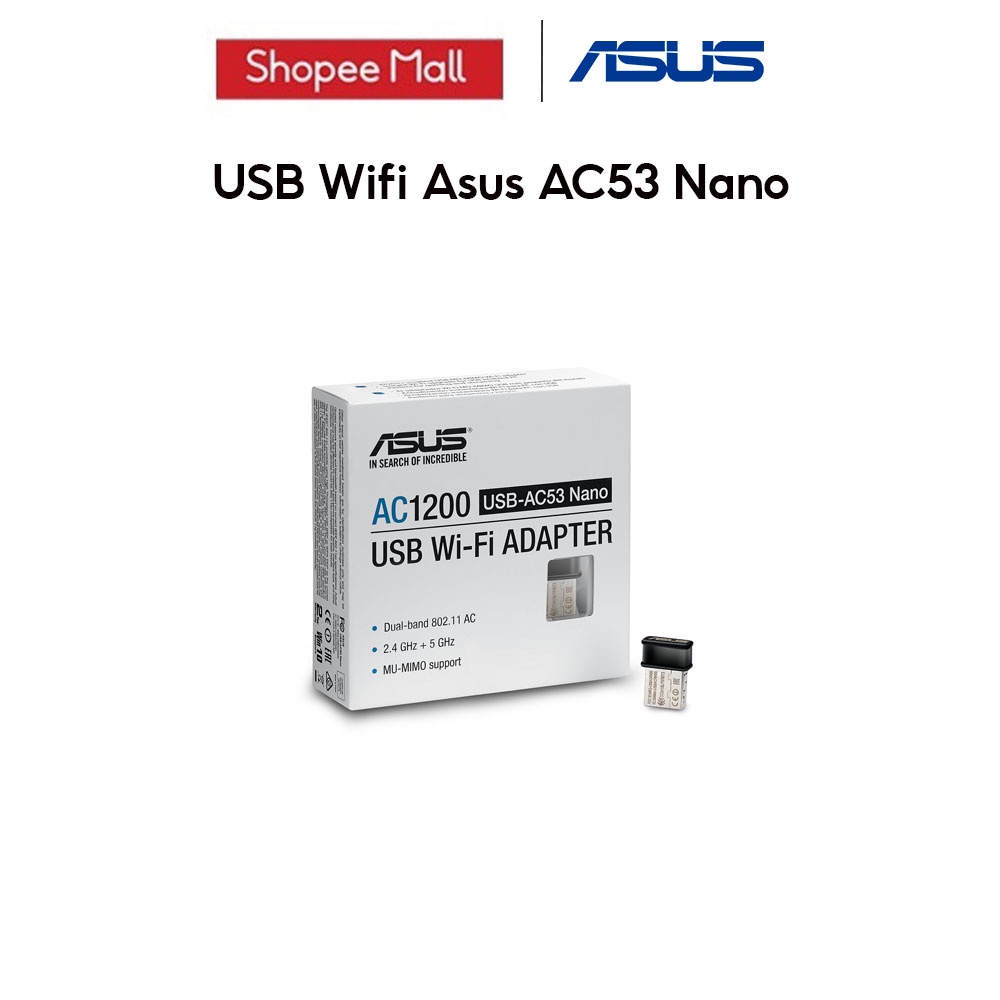 USB Wifi Asus AC53 Nano băng tầng kép AC1200 | Shopee Việt Nam