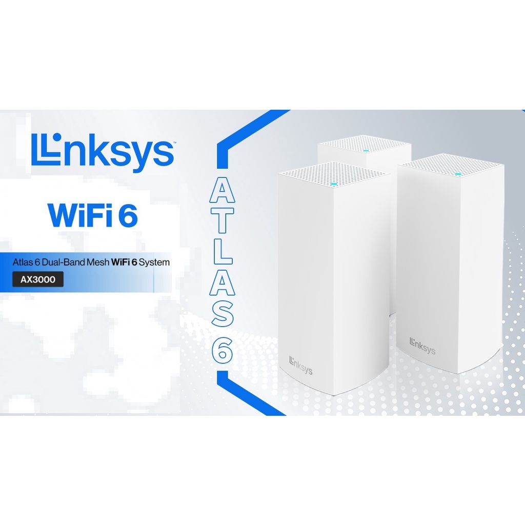 Bộ Phát WiFi LINKSYS Atlas 6 Dual-Band Mesh WiFi 6 System MX2001 / MX2002 / MX2003, chuẩn Wifi ...