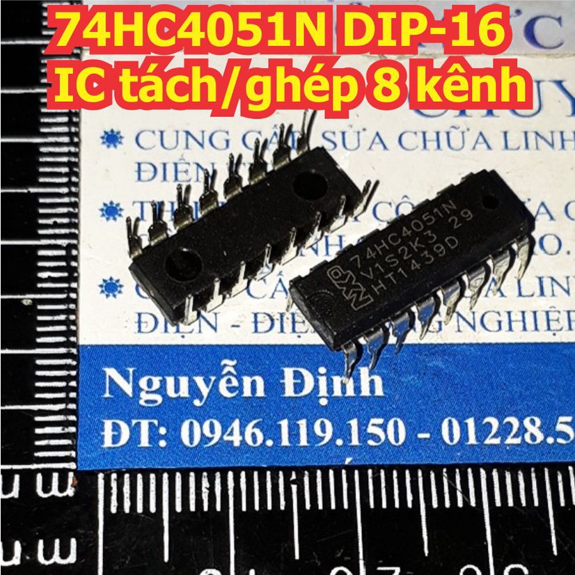 5 con 74HC4051N 74HC4051 HC4051 DIP-16 IC tách/ghép 8 kênh kde3056 | Shopee Việt Nam