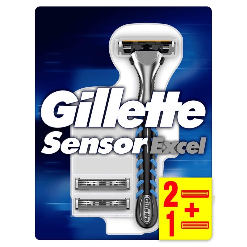 Gillette Sensor Excel ( cán dao + 3 lưỡi dao) 1 bộ | Shopee Việt Nam