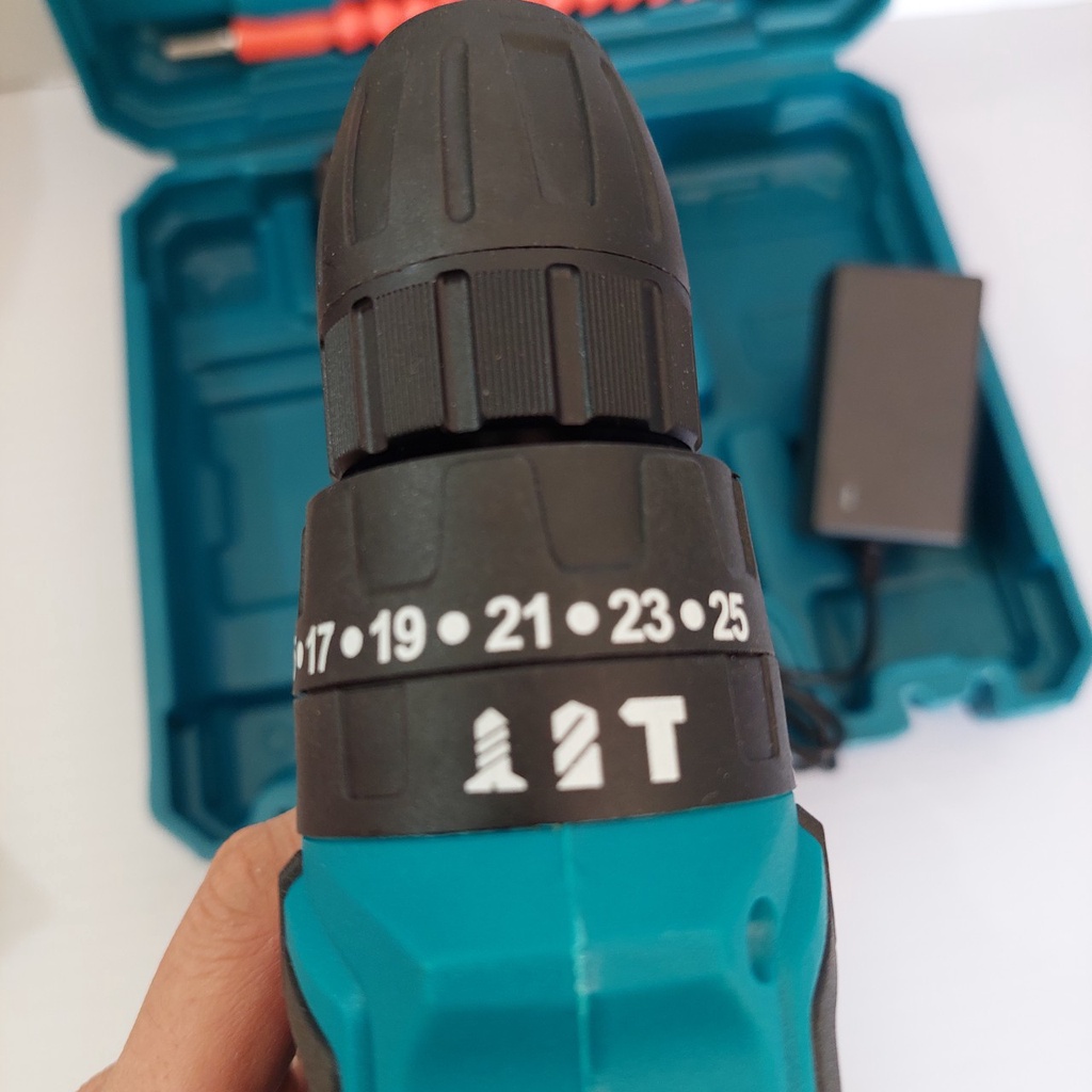 Máy khoan pin 72V Makita 3 chức năng có búa - Tặng kèm 24 chi tiết gồm các mũi khoan + Mũi bắt ...