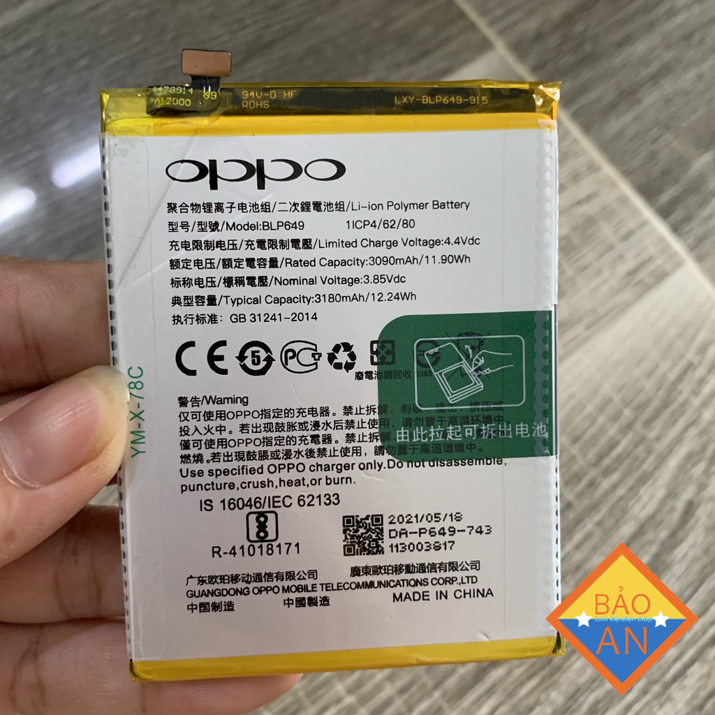 Pin Oppo A83 BLP649 - 3090 mAh zin bảo hành 6 tháng | Shopee Việt Nam