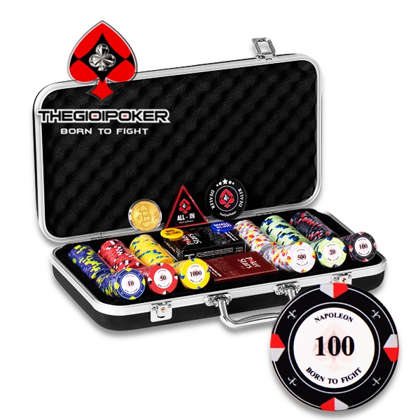 Bộ 300 Chip Poker Ceramic Napoleon - Authentic | Shopee Việt Nam
