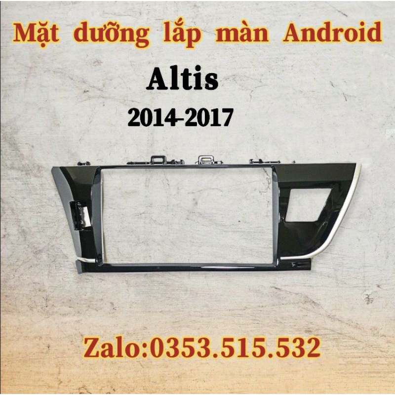 MẶT DƯỠNG ALTIS 2014-2017 10 INCH KÈM JACK NGUỒN ZIN THEO XE | Shopee ...