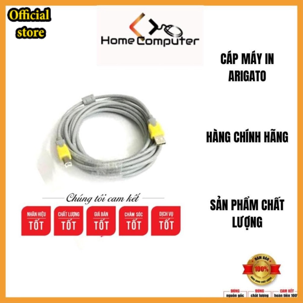 Cáp nối - Dây cáp máy in 1.5m, 3m, 5m, ARIGATO chống nhiễu hàng chính ...
