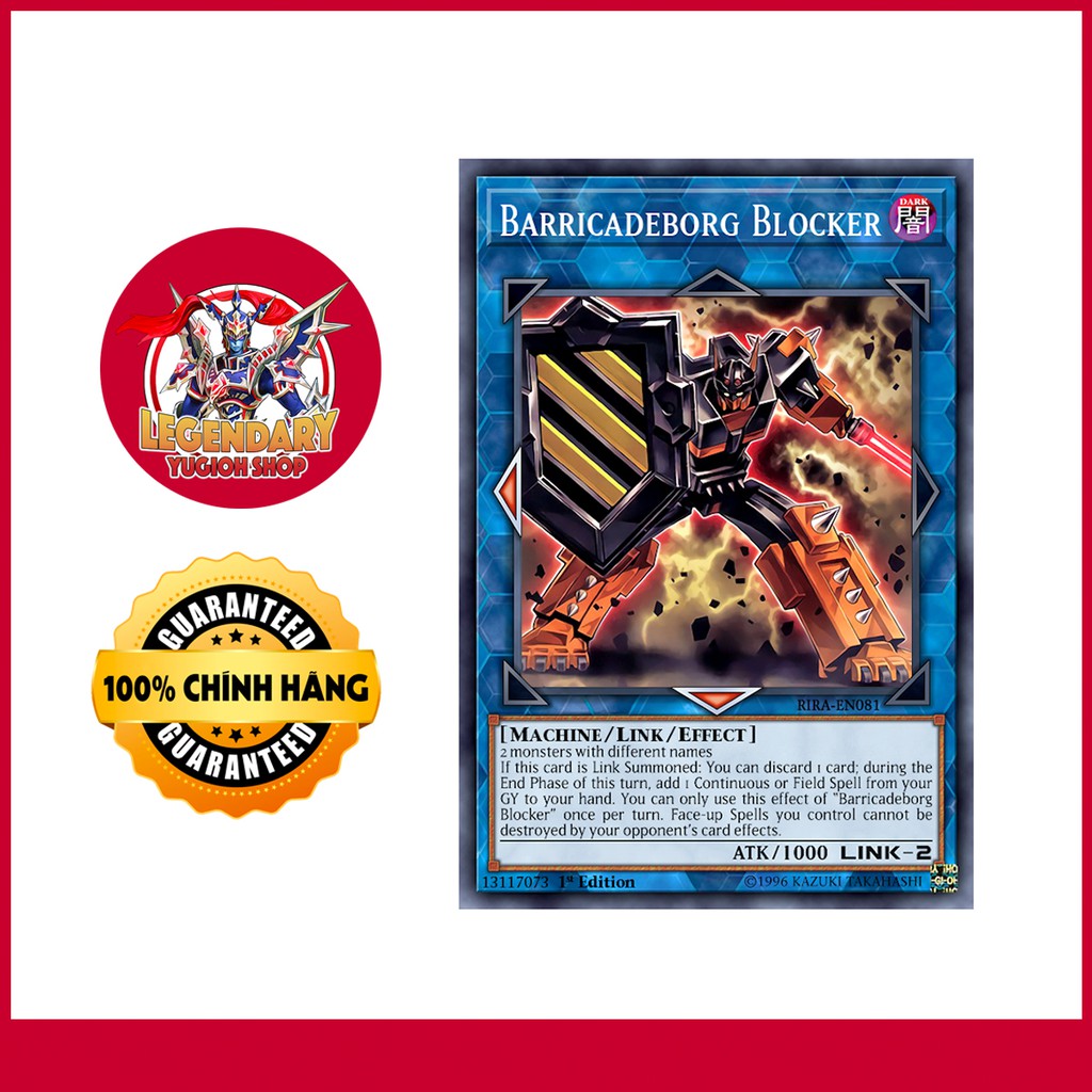 [Thẻ Bài Yugioh Chính Hãng] Barricadeborg Blocker | Shopee Việt Nam
