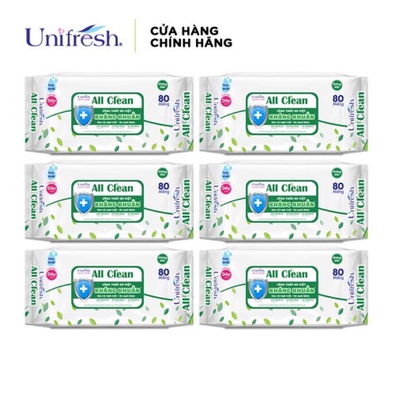 khăn giấy Unifresh ALL CLean Wtp 80 tơ 100X24 Np | Shopee Việt Nam