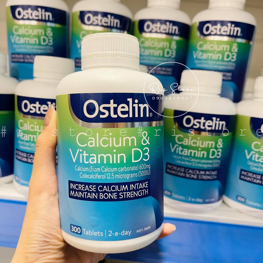 Ostelin Calcium & Vitamin D3 130 viên/300 viên - Canxi cho bà bầu | Shopee Việt Nam