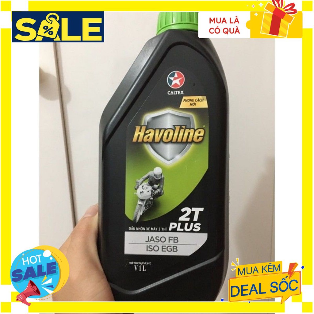Nhớt 2 thì pha xăng Havoline Caltex Plus 2T 1 lít L 67 Satria RGX RGV ...