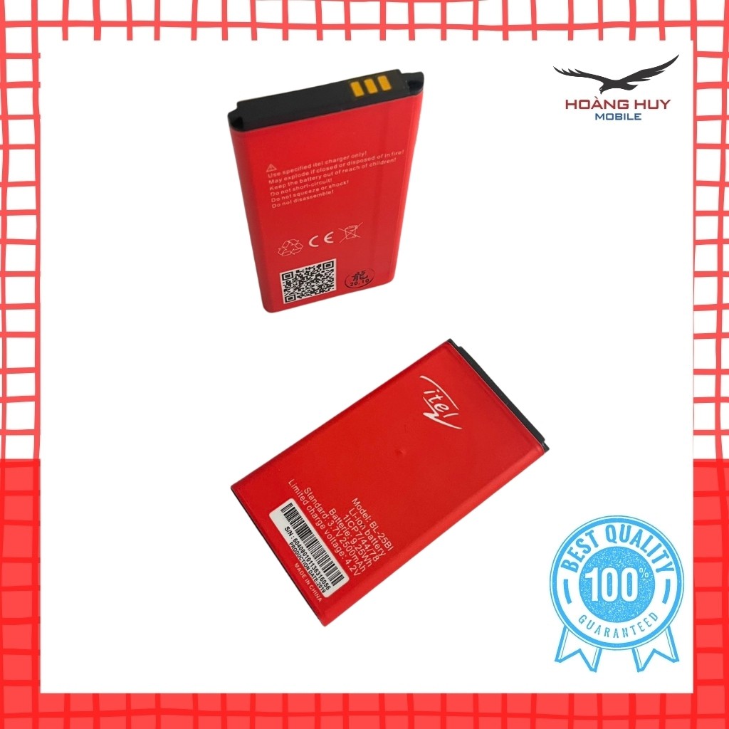 Pin Itel BL-25BI Dung Lượng 2500mAh Hàng Zin Nhập Khẩu Bảo Hành 6 Tháng 1 Đổi 1 [Có Mã QR ...