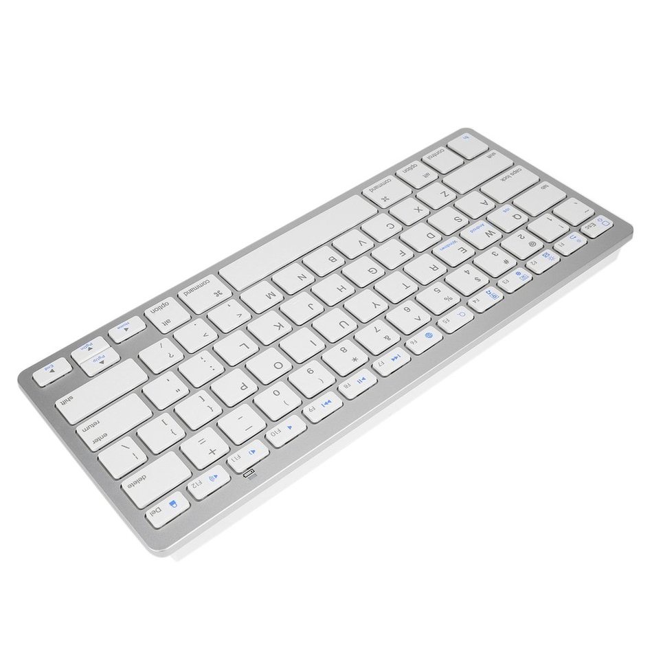 Silver Ultra-slim Wireless Keyboard Suitable For Air For Ipad Mini For ...